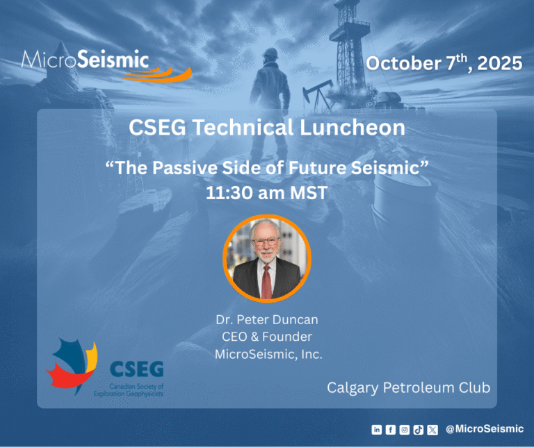 Microseismic - CSEG Luncheon: The Passive Side of Future Seismic